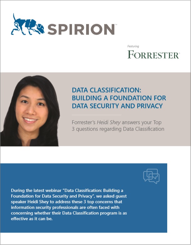 Spirion | Data Classification: Building a Foundation for Data Security and Privacy